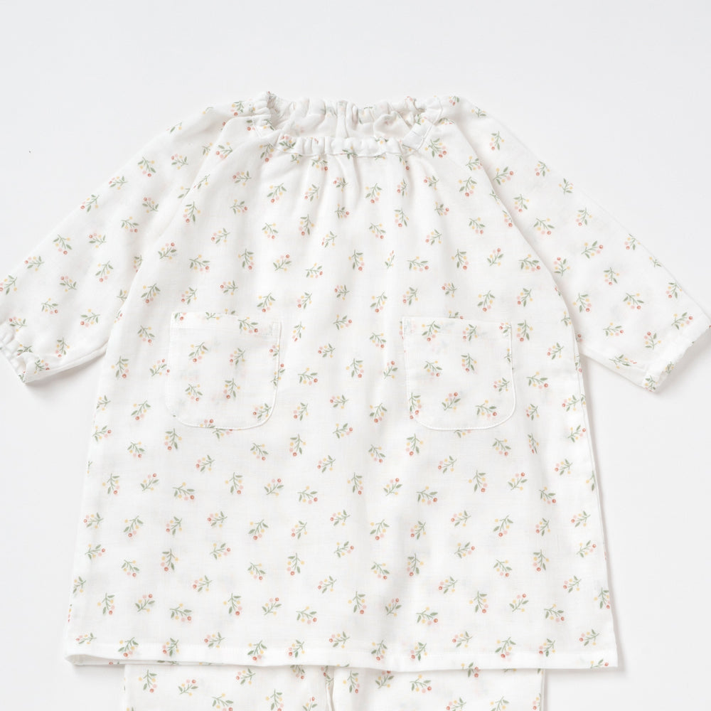 smock pajamas heart cherry 80-100cm – PG GAUZE